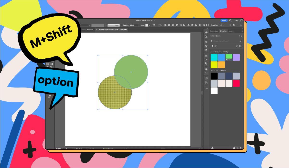 How to use Illustrator to merge shapes
