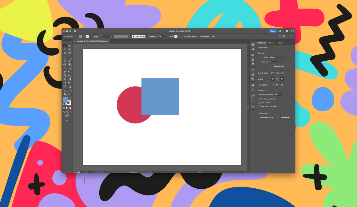 How to merge shapes in illustrator