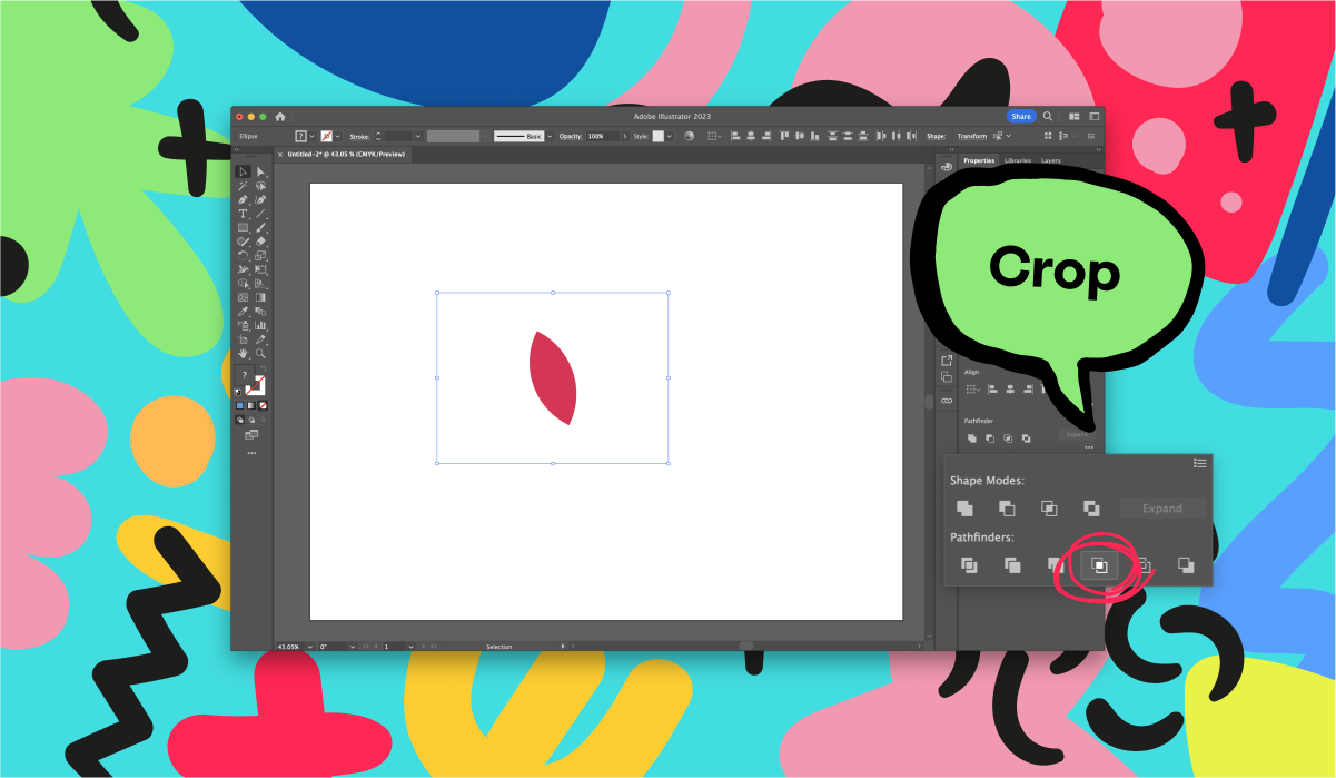 How to merge shapes in illustrator
