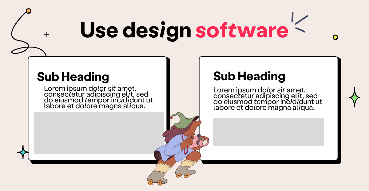 How to navigate trapped white space in graphic design