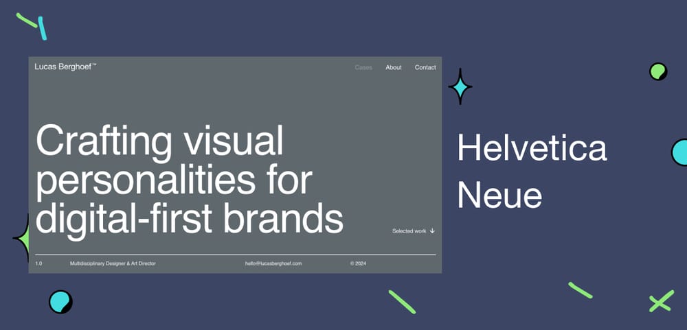 Best fonts for your portfolio