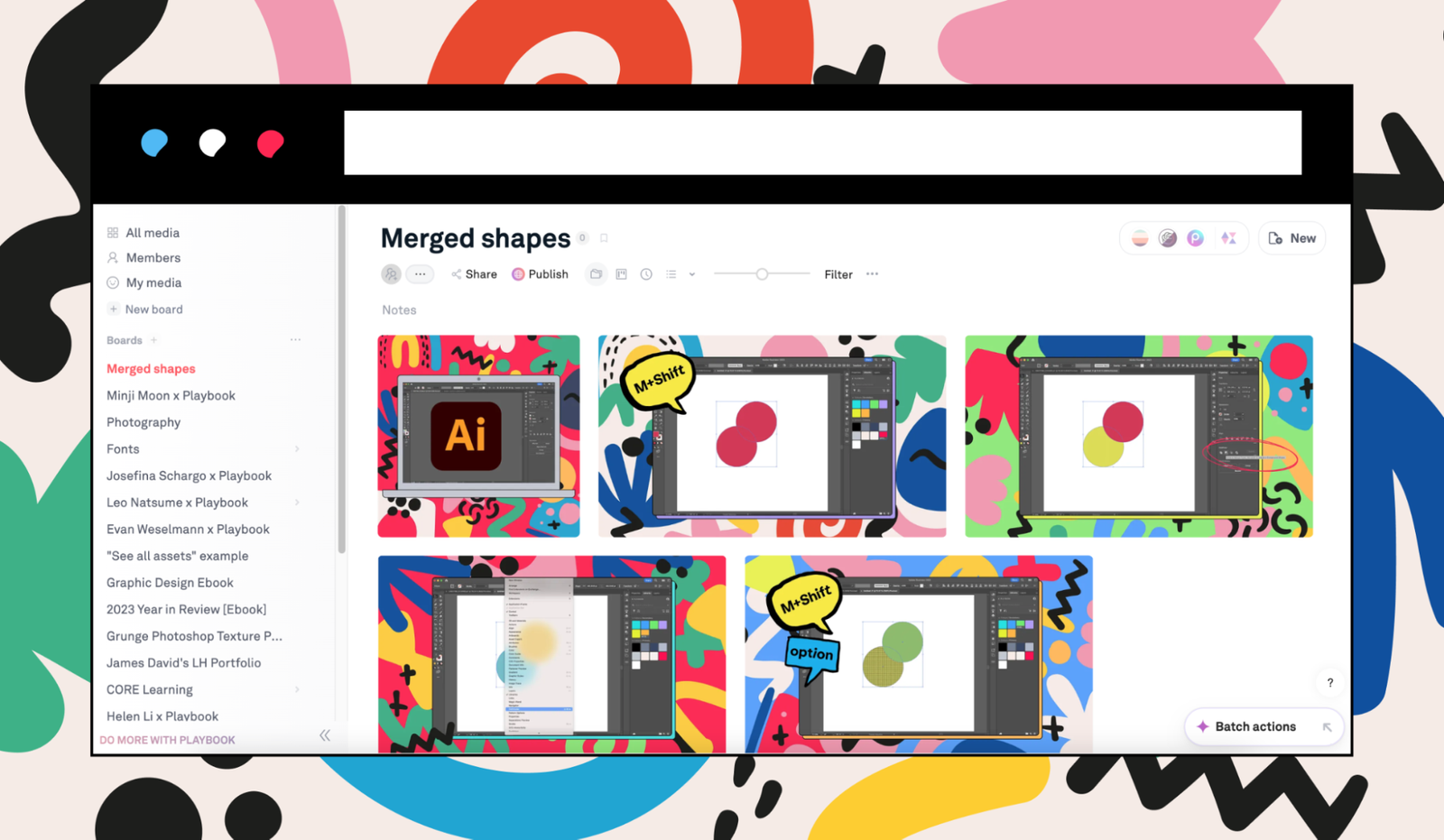 How to merge shapes in illustrator