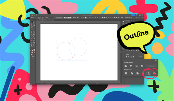 How to merge shapes in illustrator