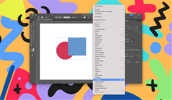 How to merge shapes in illustrator