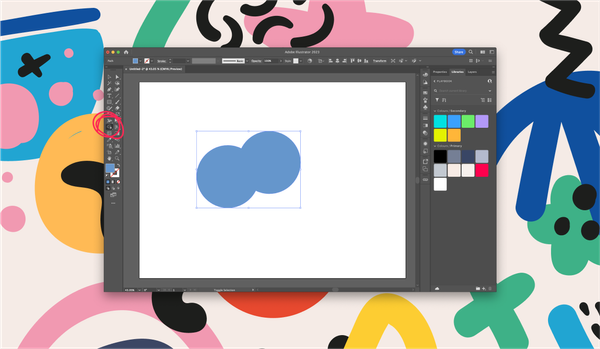 How to merge shapes in illustrator