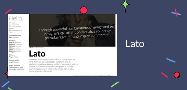 Best fonts for your portfolio