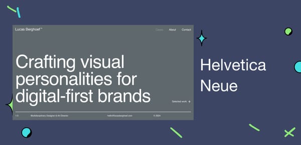 Best fonts for your portfolio